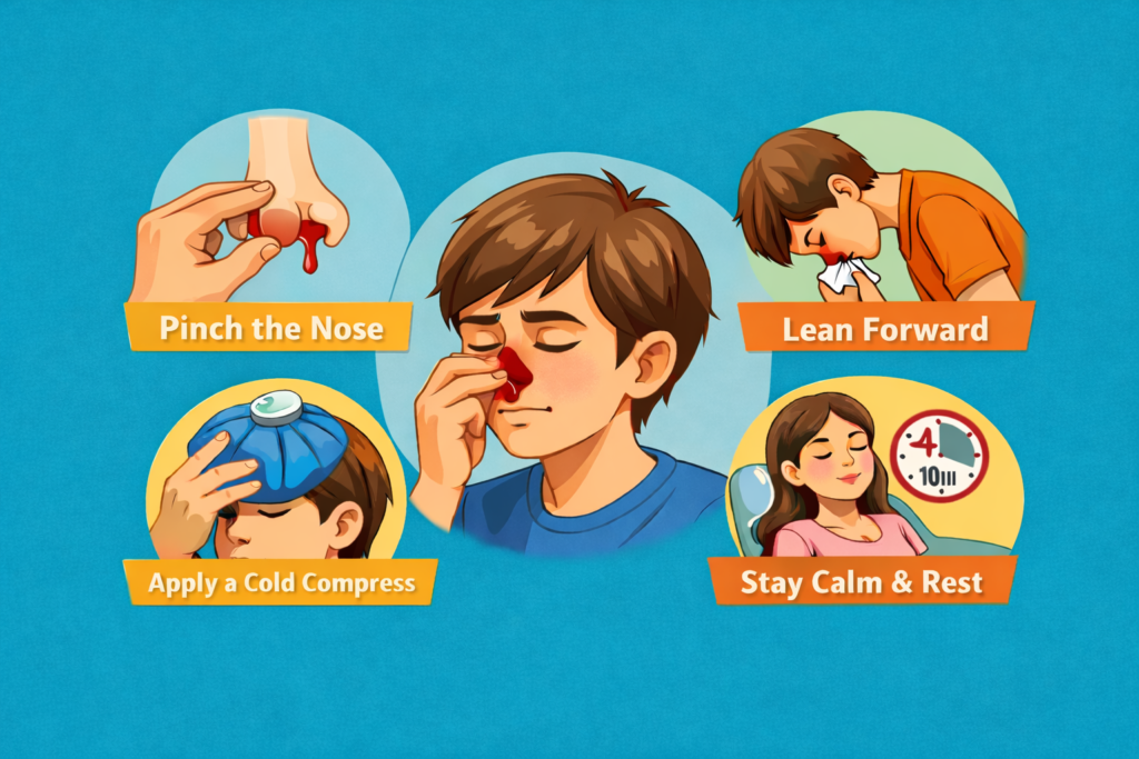 How to Stop a Nosebleed Quickly and Safely